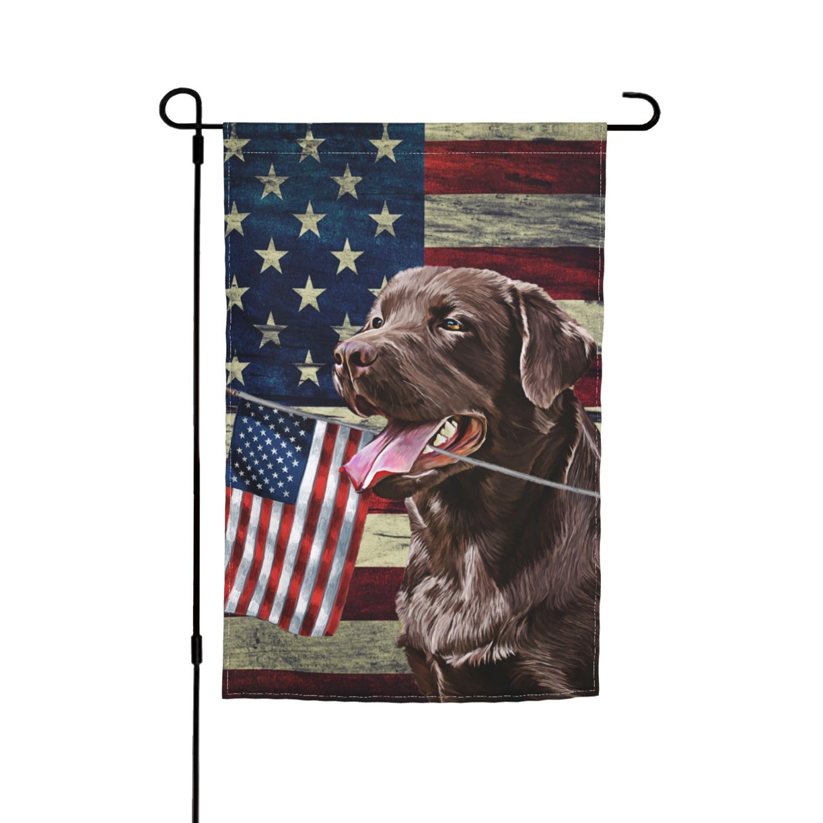 Amazon.com : Patriotic Chocolate Labrador Lab Dog Retriever American ...