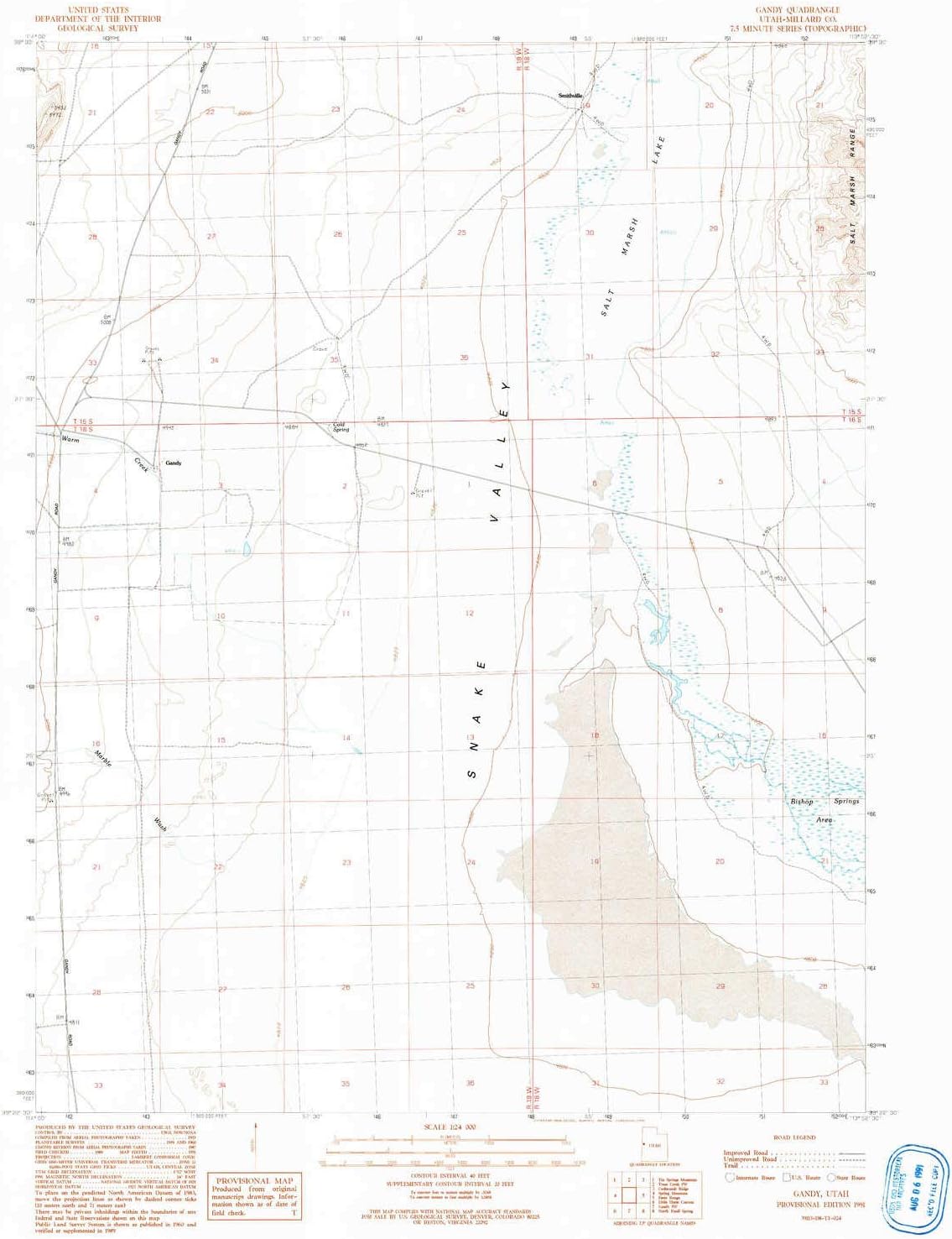 Amazon.com : YellowMaps Gandy UT topo map, 1:24000 Scale, 7.5 X 7.5 ...