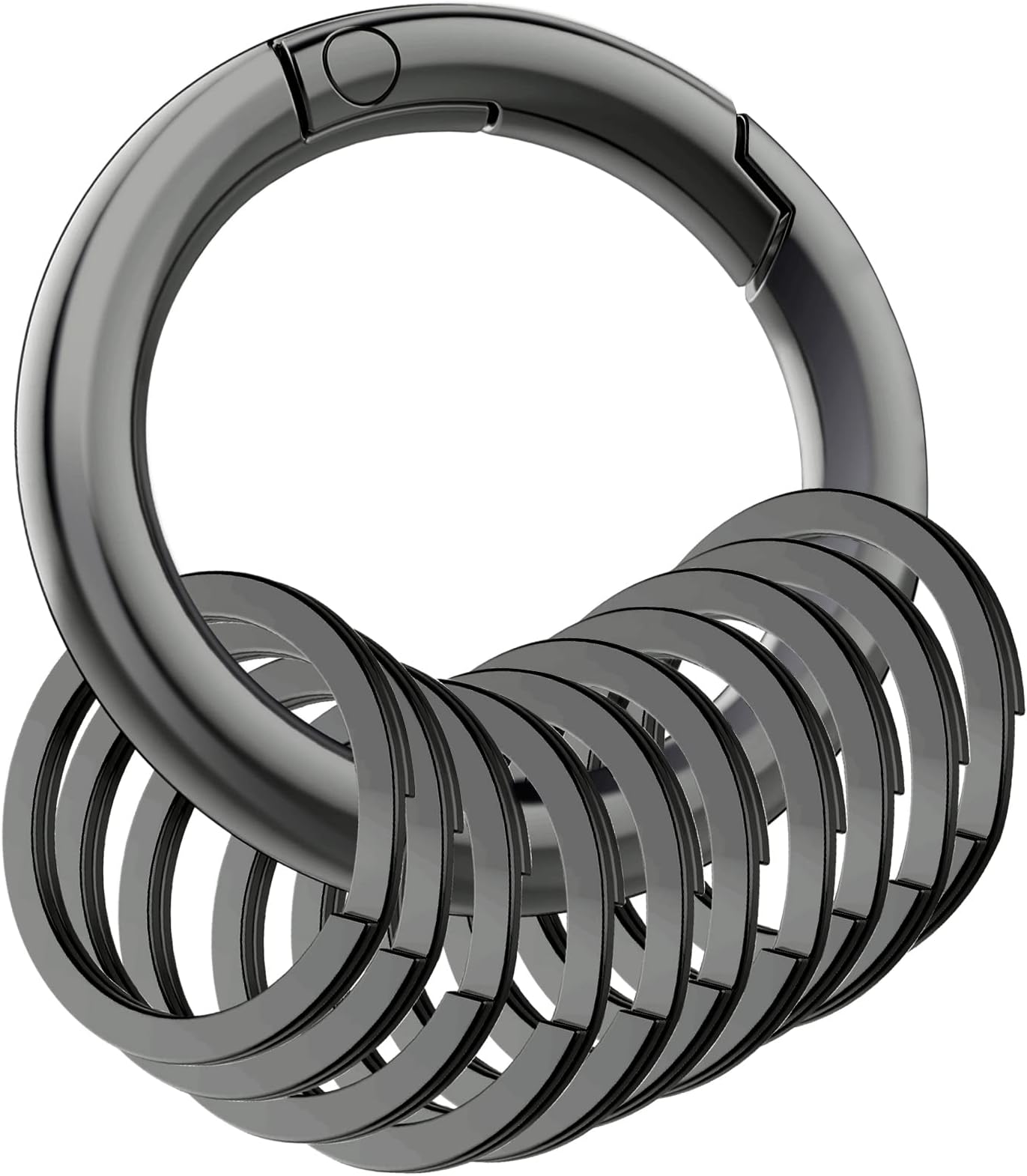 Amazon.com : Idakekiy Flat Key Rings 10 Pieces 1.18 Inch Split Keyrings ...