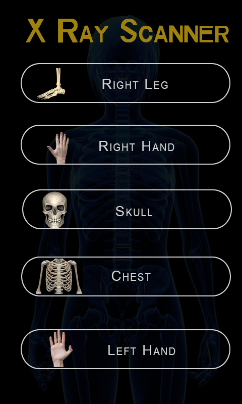 XRay Scanner – Part of Body Scanner Simulator:Amazon.com:Appstore for ...