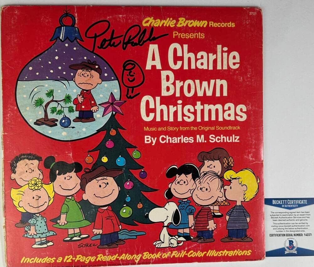 PETER ROBBINS SIGNED A CHARLIE BROWN CHRISTMAS RECORD VINYL ALBUM ...