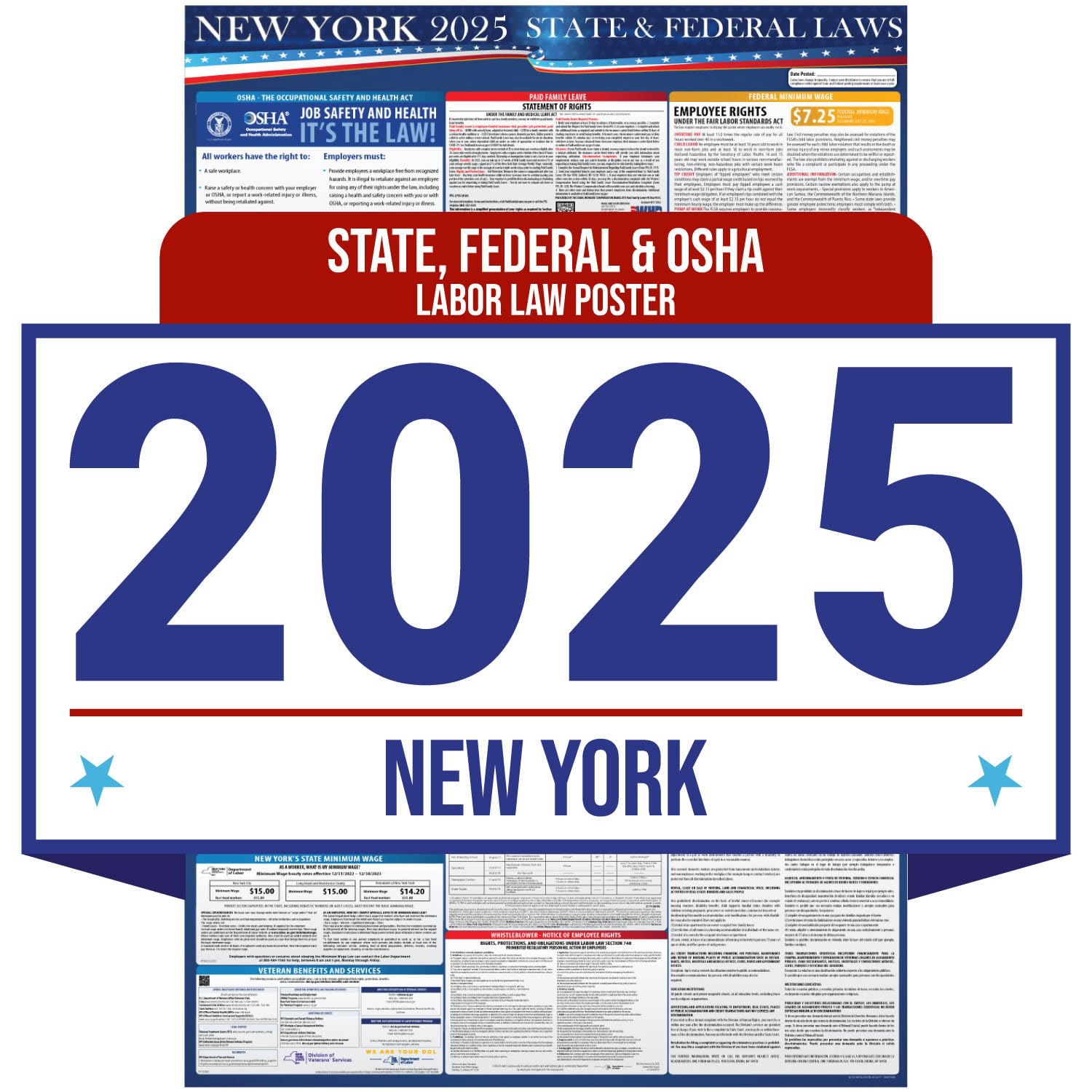 Mandatory Employee Posters 2025 Texas Labor Law Poster 2025 New York