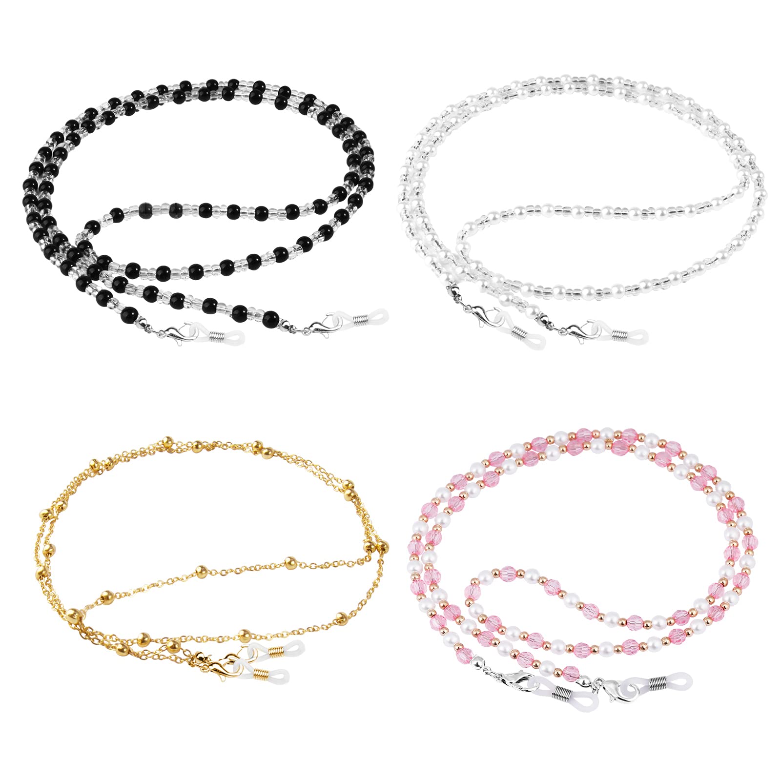 ONESING 4 Pcs Eyeglass Chains for Women Eyeglasses String Holder ...