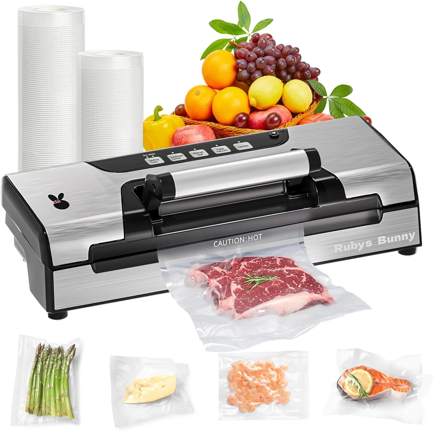 Amazon.com: Precision Vacuum Sealer, 90Kpa Vacuum Sealer Machine, 10-in ...