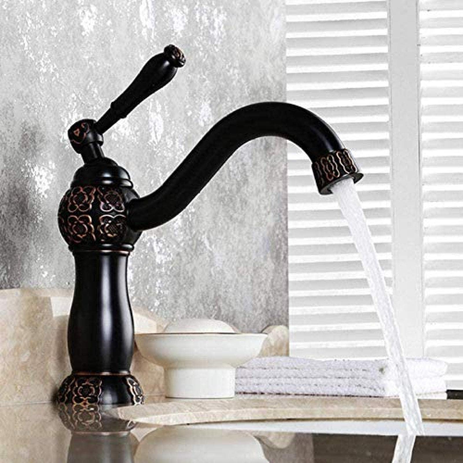 Buy Tap Kitchen Taps Basin Taps Sink Taps Basin Faucet Brass Black Big ...