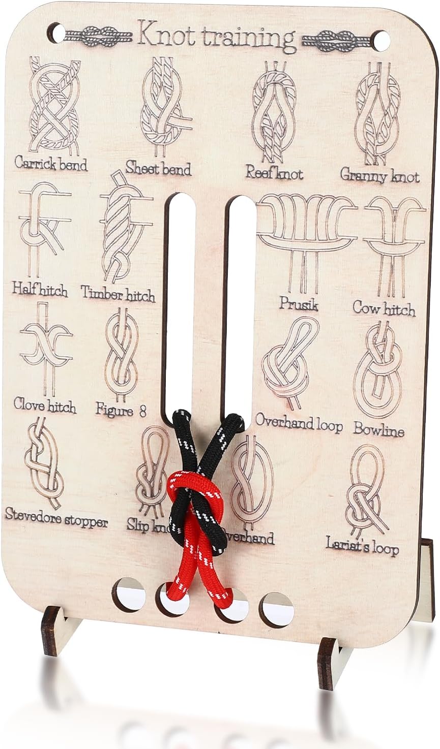 Amazon.com: Learn Knot Training Board Knot Tying Book Adult Beginner ...