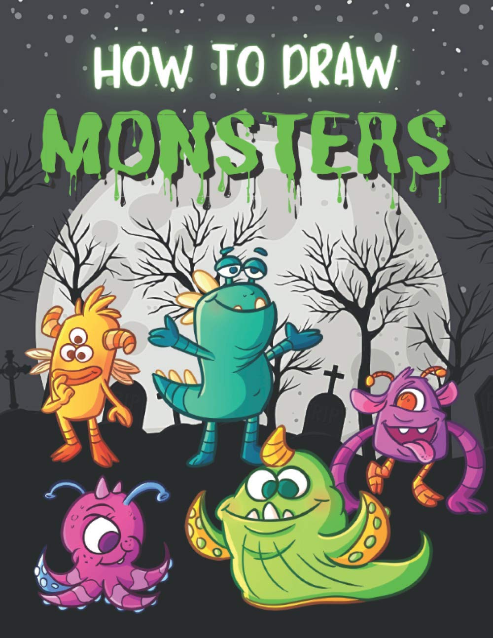 How To Draw Monsters Grid Drawing Book For Kids To | Desertcart GB