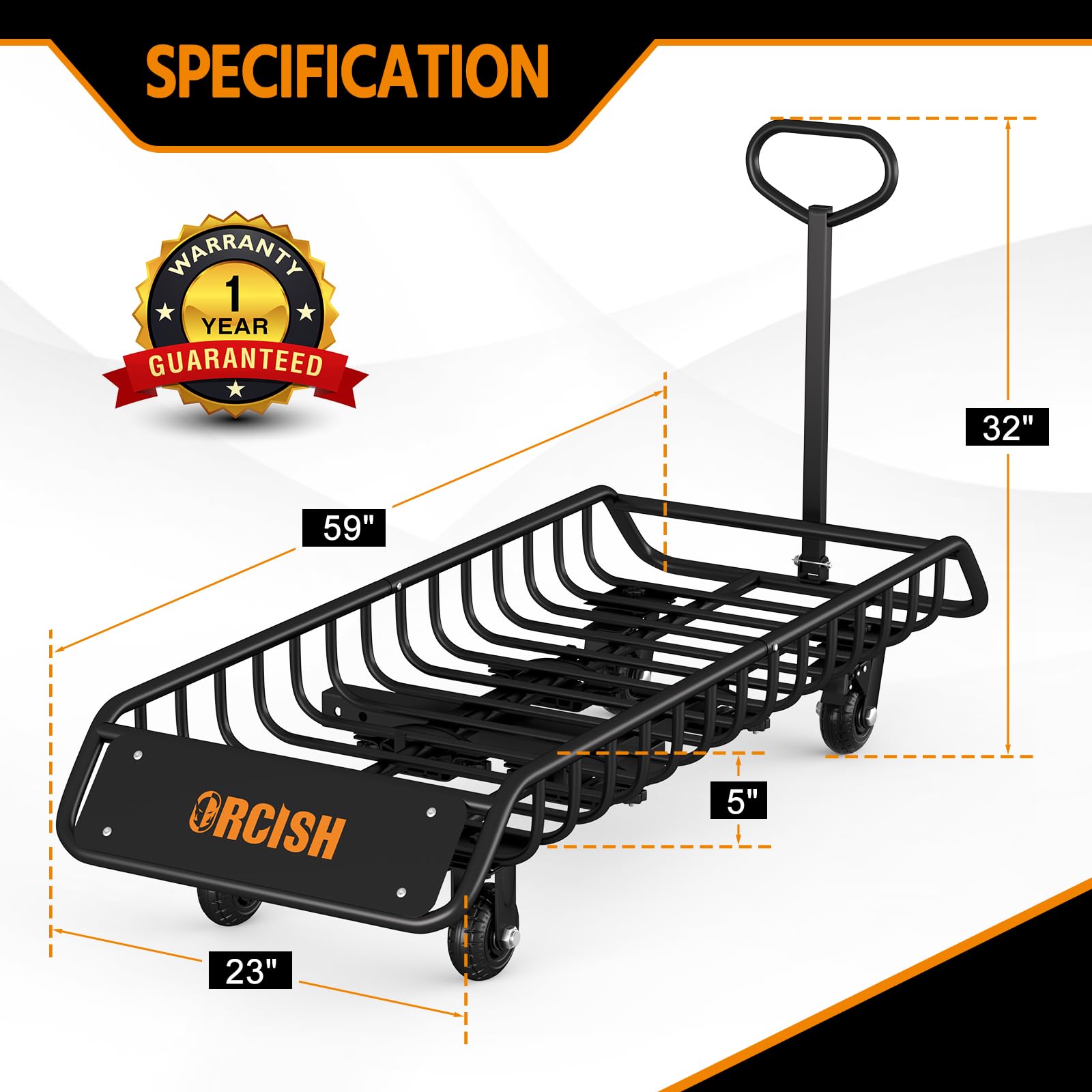 ORCISH 3 in1 Hitch Cargo Carrier/Roof Rack Basket/Heavy Duty Wagons ...