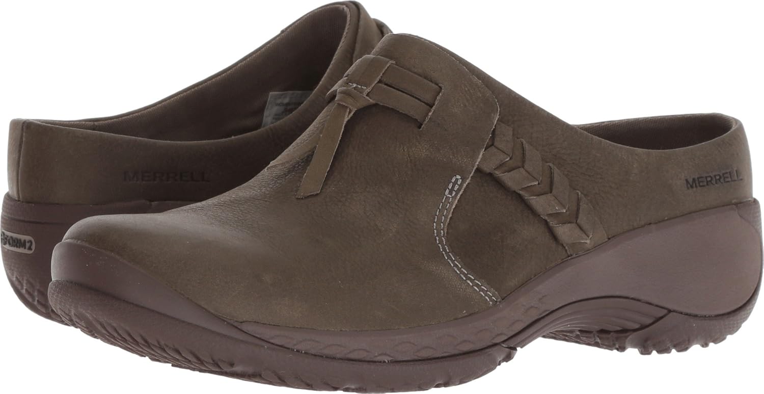 Amazon.com | Merrell Women's Encore Braided Slide Q2 Clog, Olive, 9.5 M ...