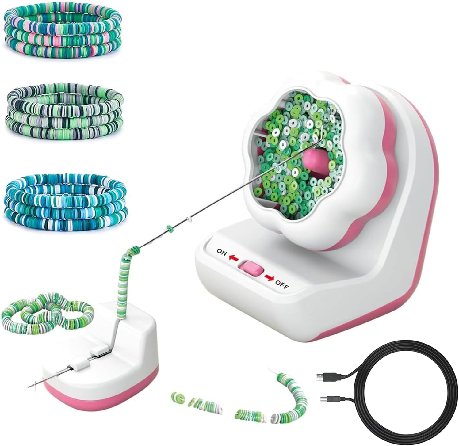 Amazon.com: UKYLIN Clay Bead Spinner Electric: Bead Spinner for Jewelry ...