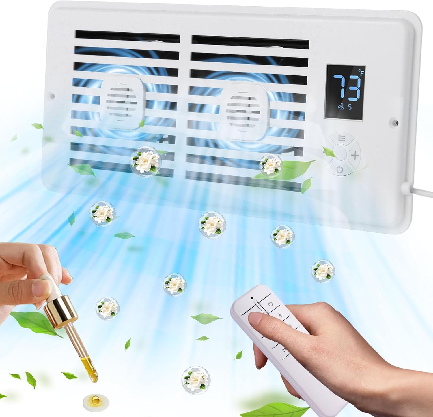 Register Booster Fan Fits 4" x 10" Register Holes, Vent Fan with DIY ...