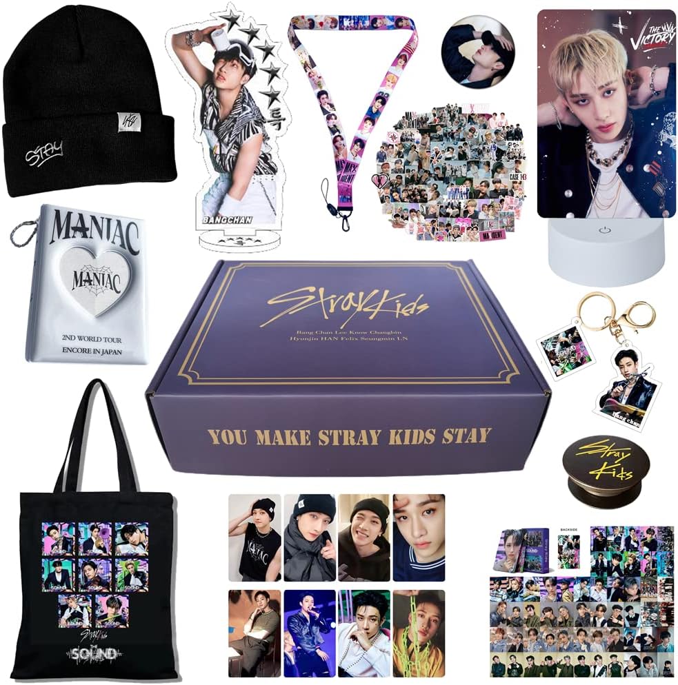 Amazon.com: Kpop Stray Kids Merch Set Box - Including StrayKids Album ...