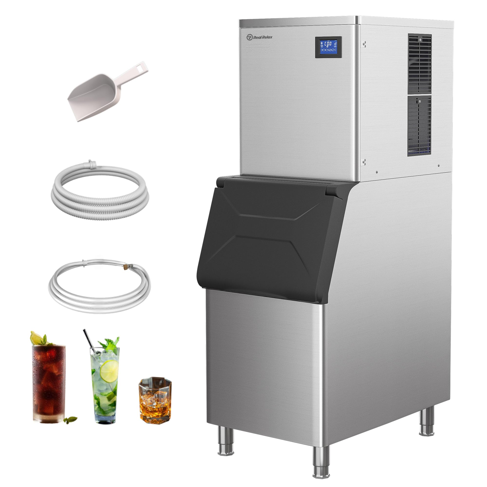 Amazon.com: Commercial Ice Maker Machine, 500 lbs /24 h, 330 lbs ...