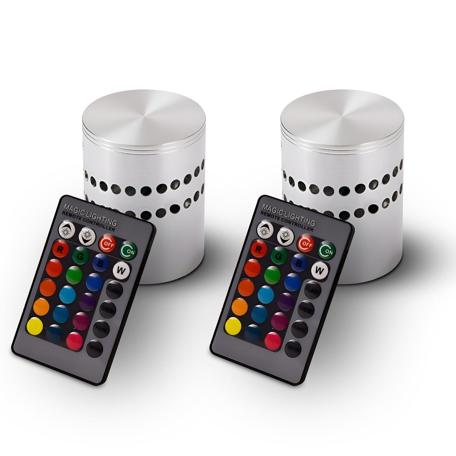 Smartway® 4W Spiral RGB LED Wall Light with Remote Control Multicolor ...