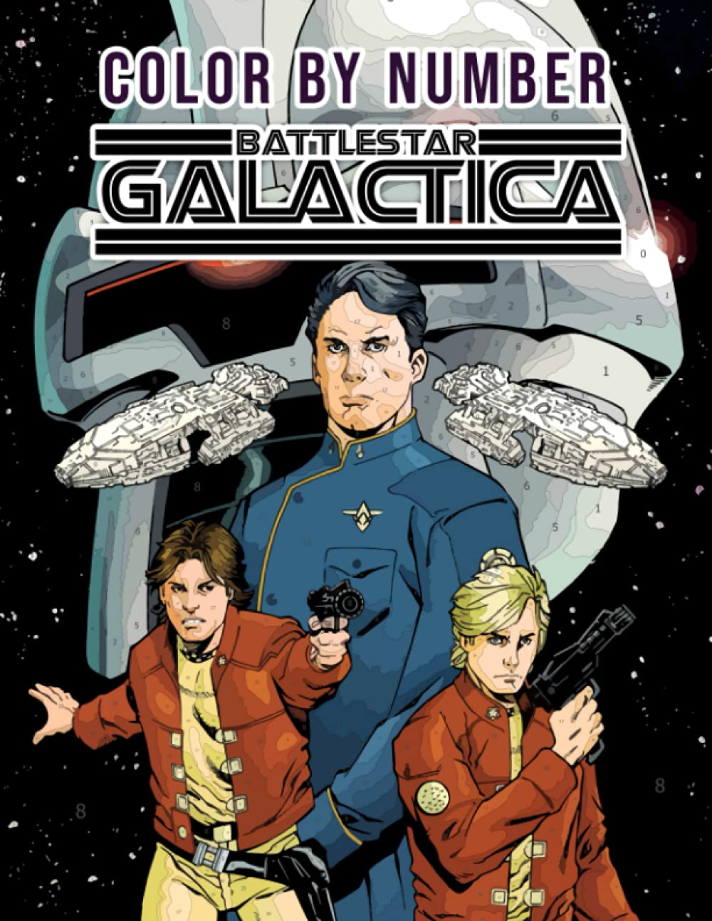 Battlestar Galactica Color By Number Colonial Fleet Officer Commander ...