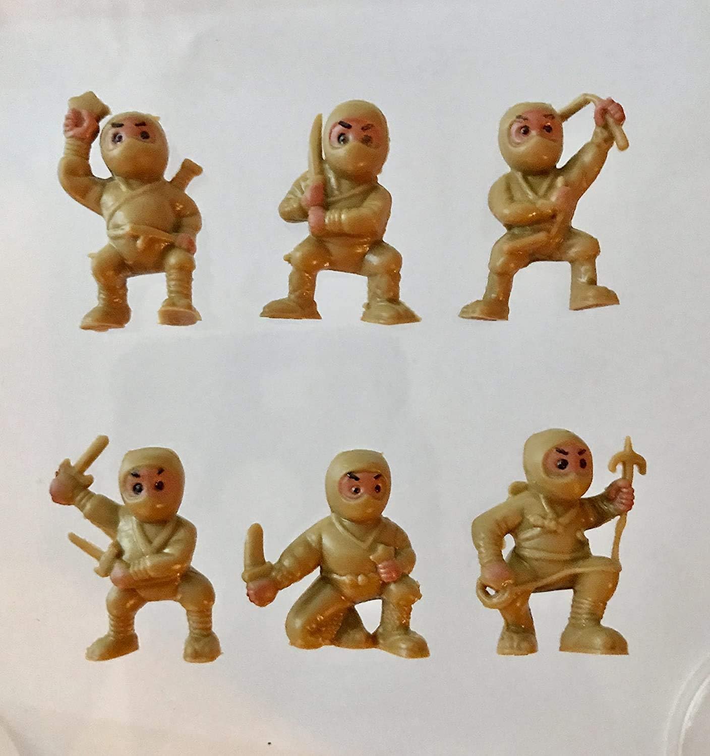 Amazon.com: 40 Brown Mini Karate Ninjas Warriors Fighters Figures ...