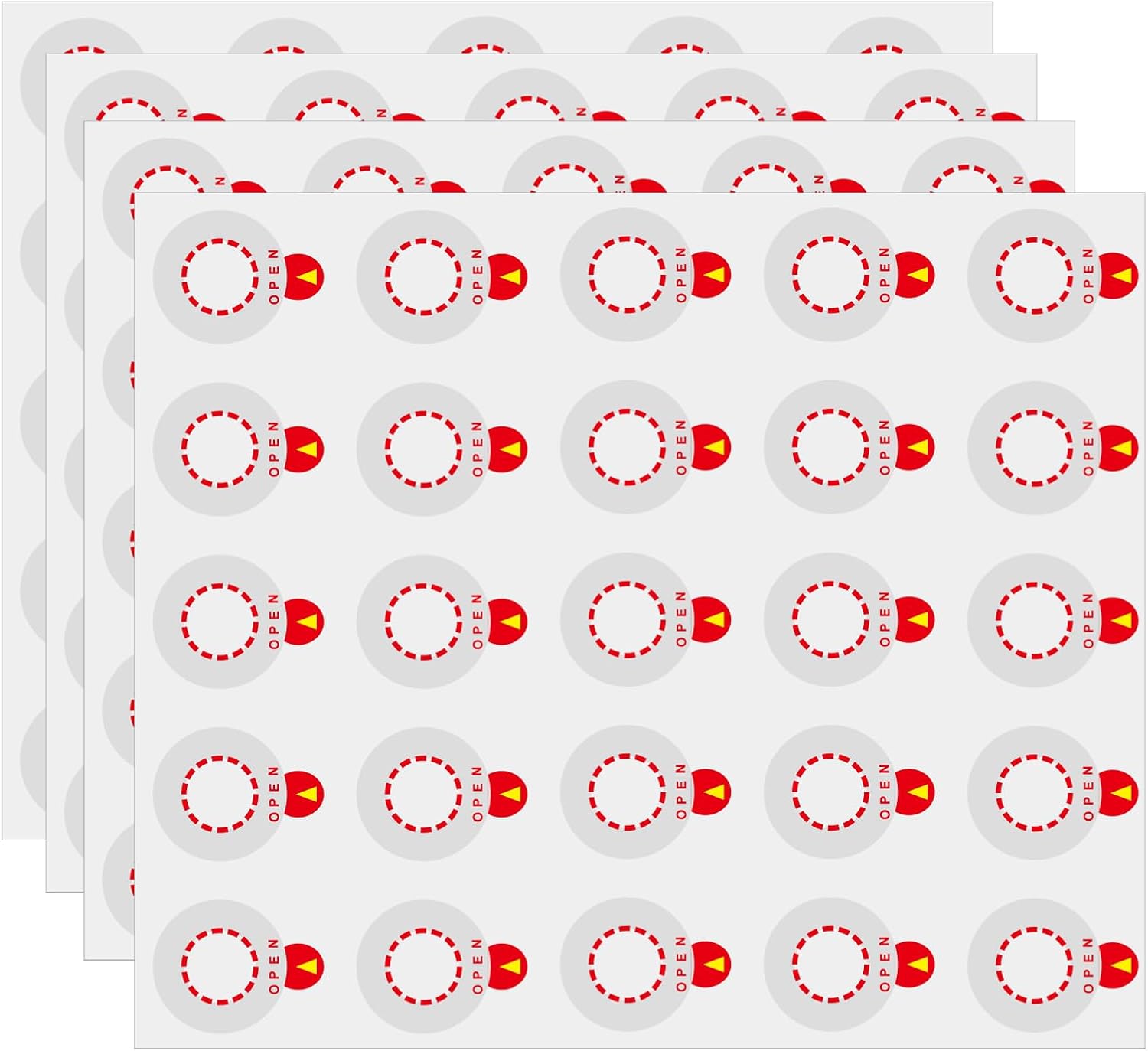 Amazon.com: YEWROXY Vial Seal Stickers, Circle Vial Sticker Seal for ...