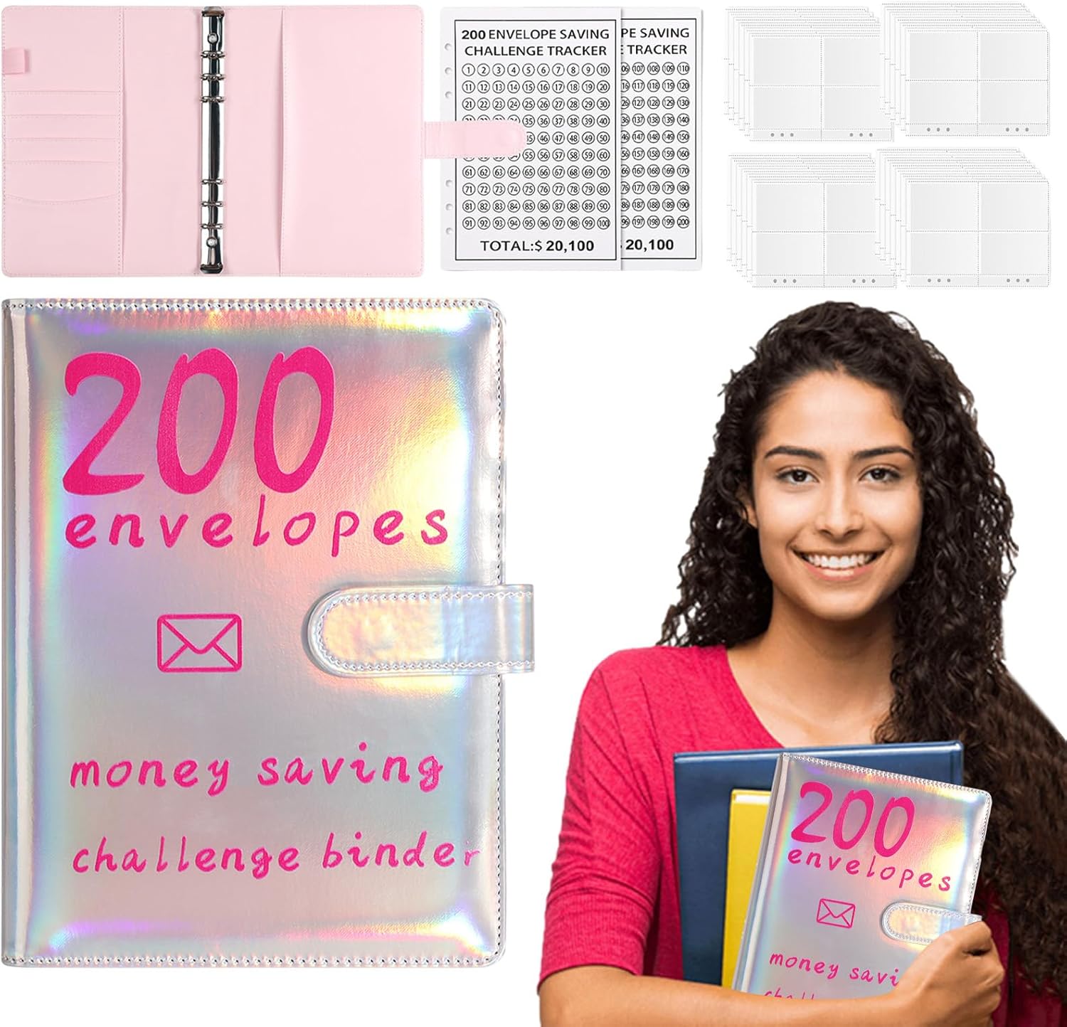 Envelope Challenge Binder | 200 Savings Challenge Binder | Cash Binder ...