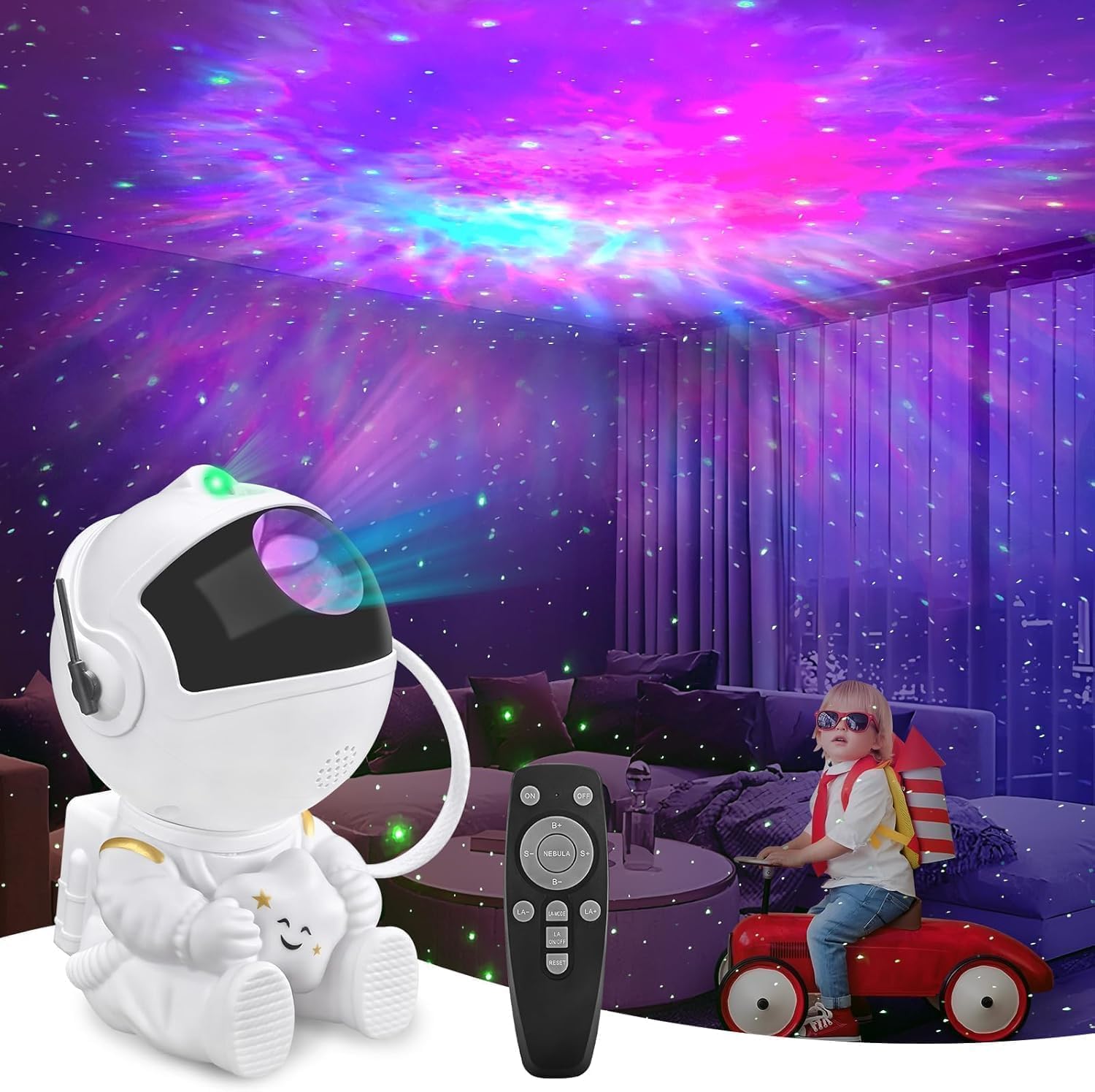 ENOKIK Astronaut Galaxy Star Projector, Starry Night Light with Remote ...