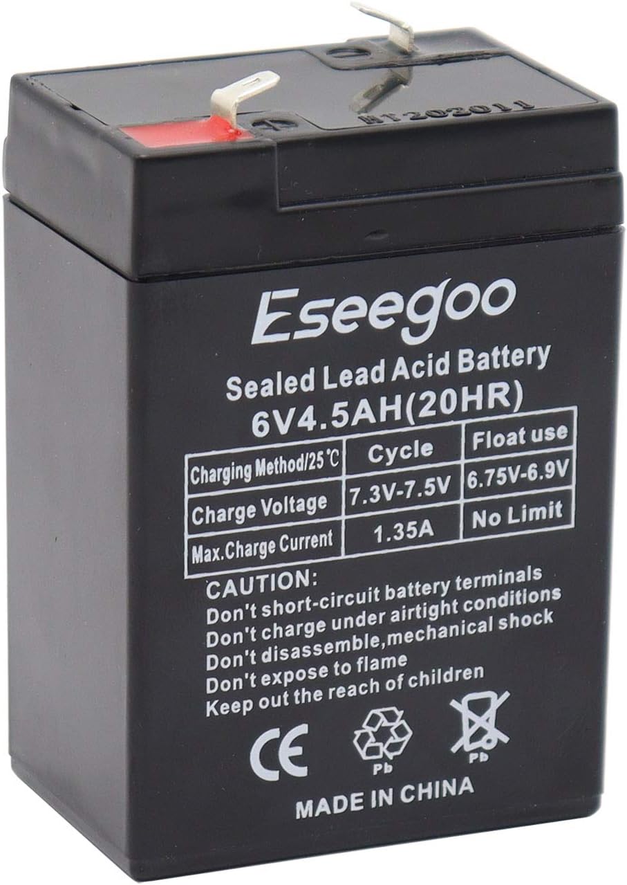 Amazon.com: Casil 6v 5ah Battery AGM SLA Rechargeable Battery Replaces ...