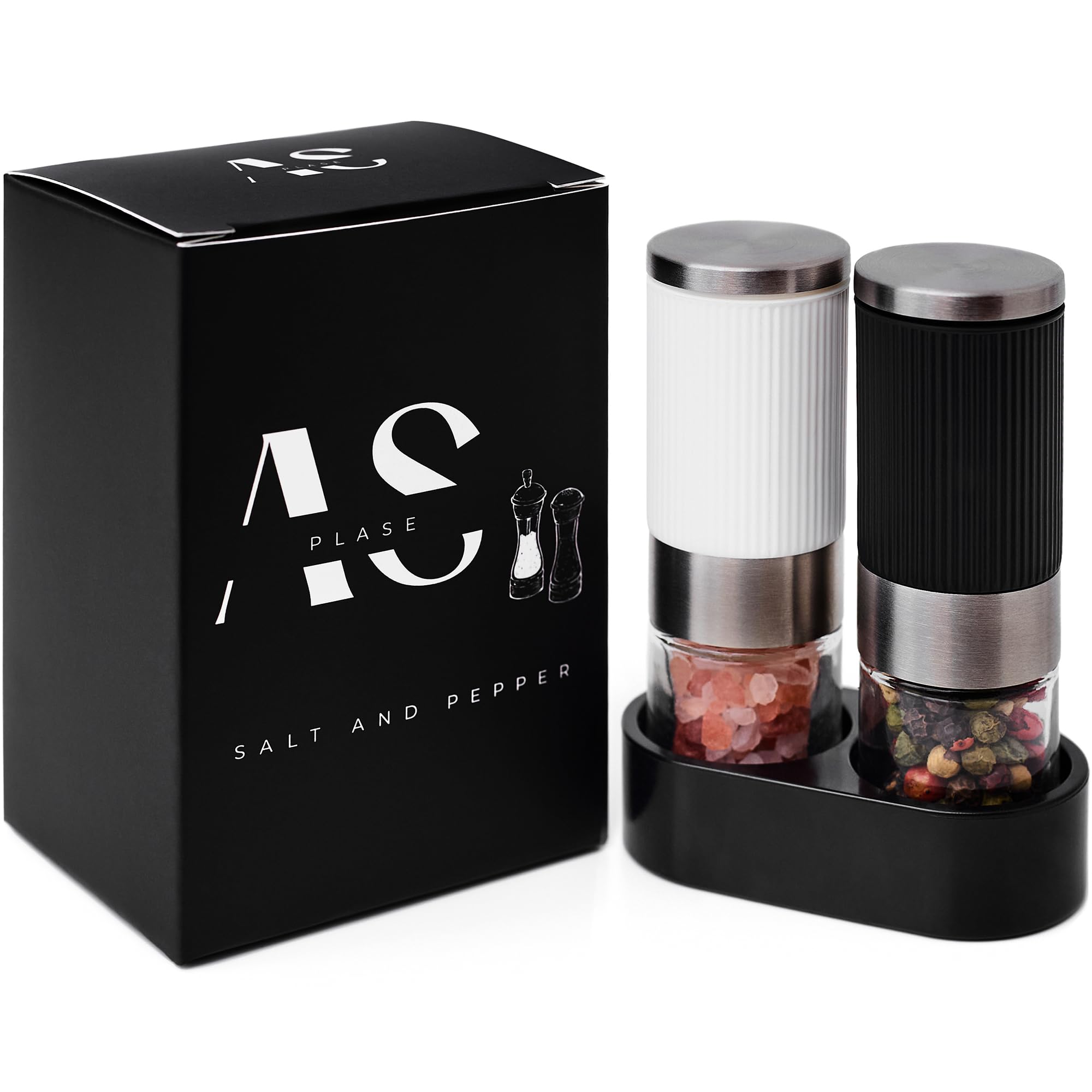 Amazon.com: Salt and Pepper Grinder Set of 2,Stainless Steel with ...