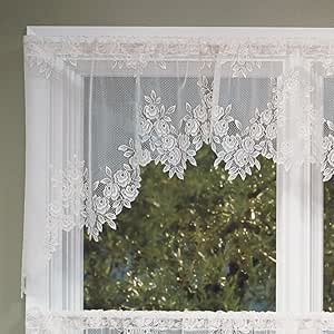 Amazon.com: Heritage Lace Tea Rose Swag Pair : Home & Kitchen