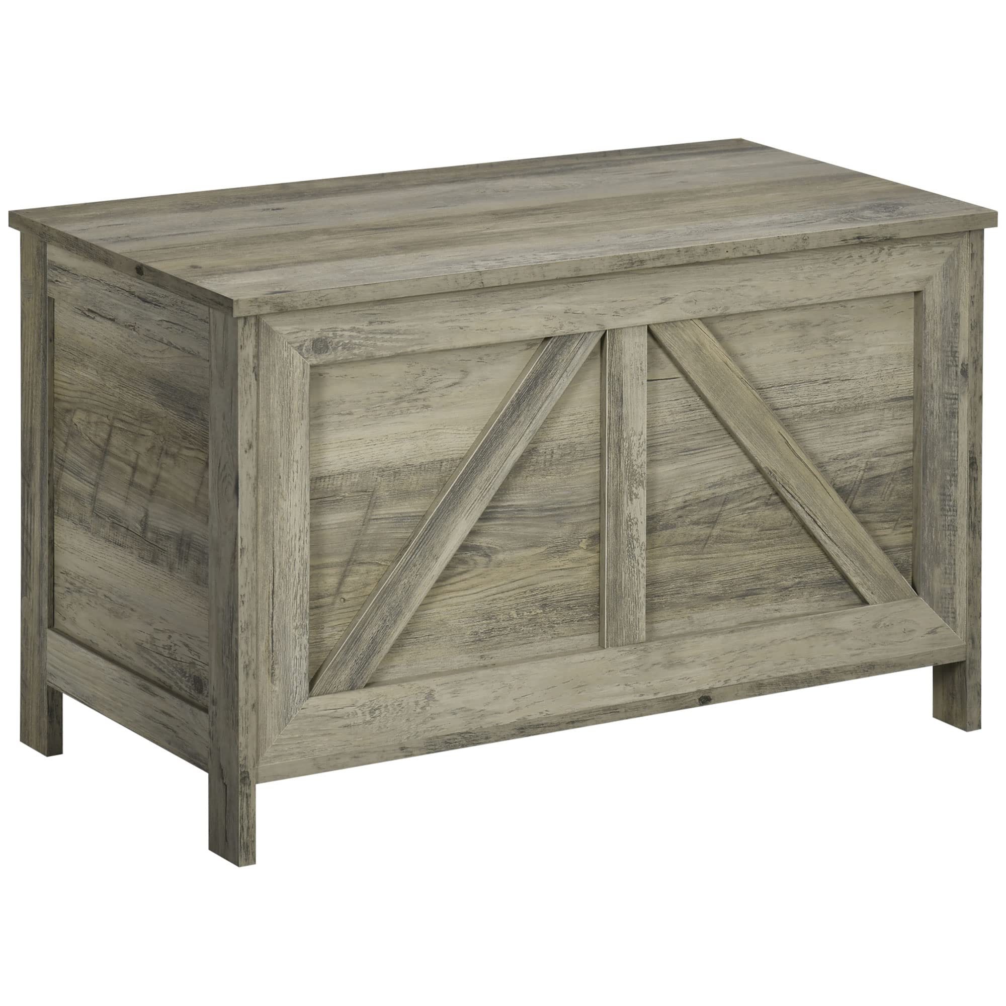Amazon.com: HOMCOM 30" Farmhouse Storage Bench, Lift Top Storage Chest ...