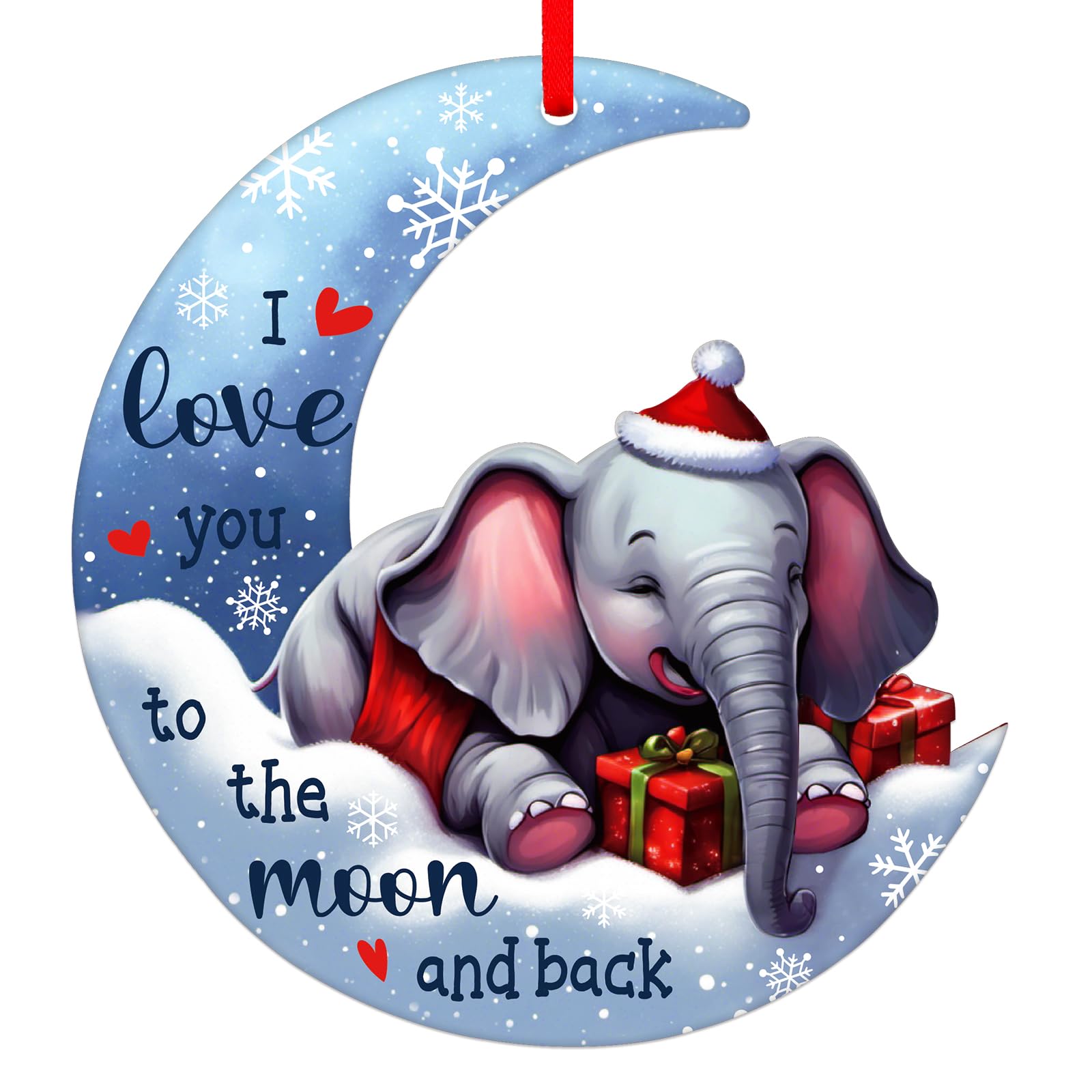 Amazon.com: D4DREAM Elephant Christmas Ornaments for Christmas Tree ...