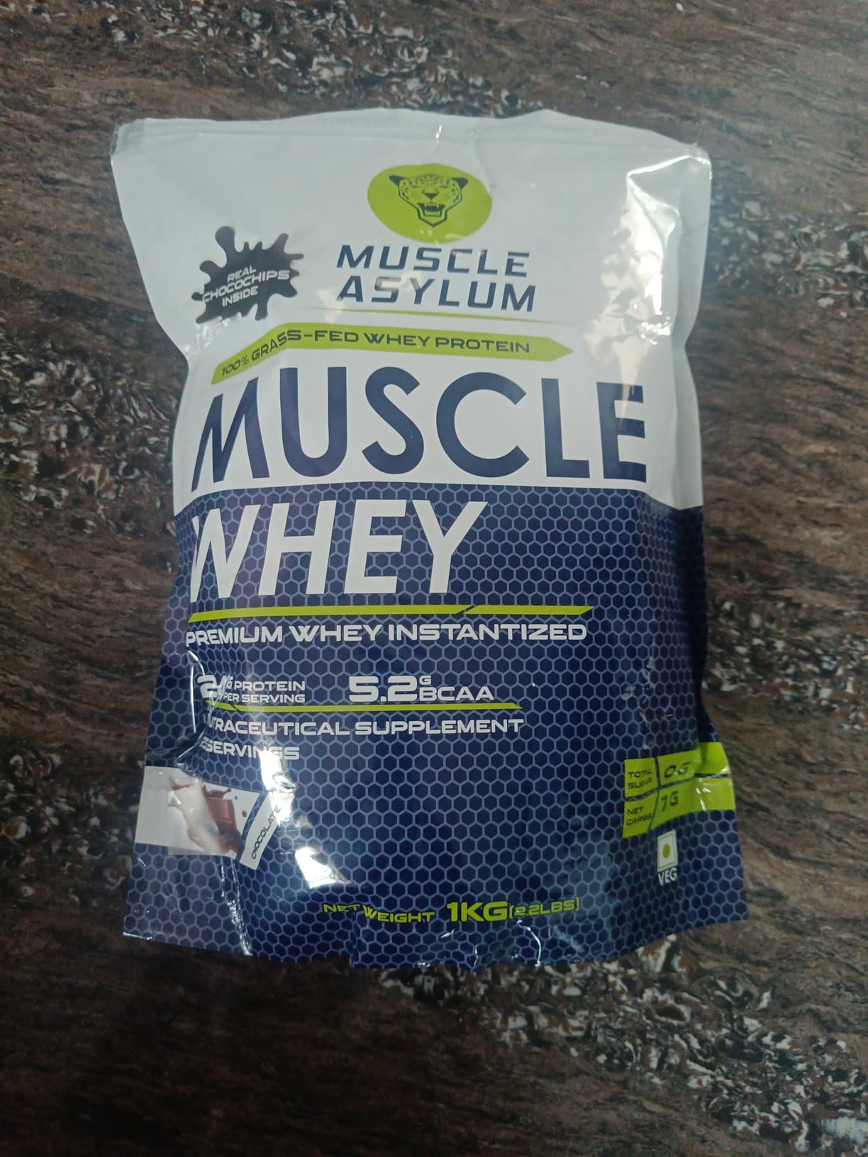 Muscle Asylum Premium Whey Protein with Real Cookies Inside l 1kg, 25 ...