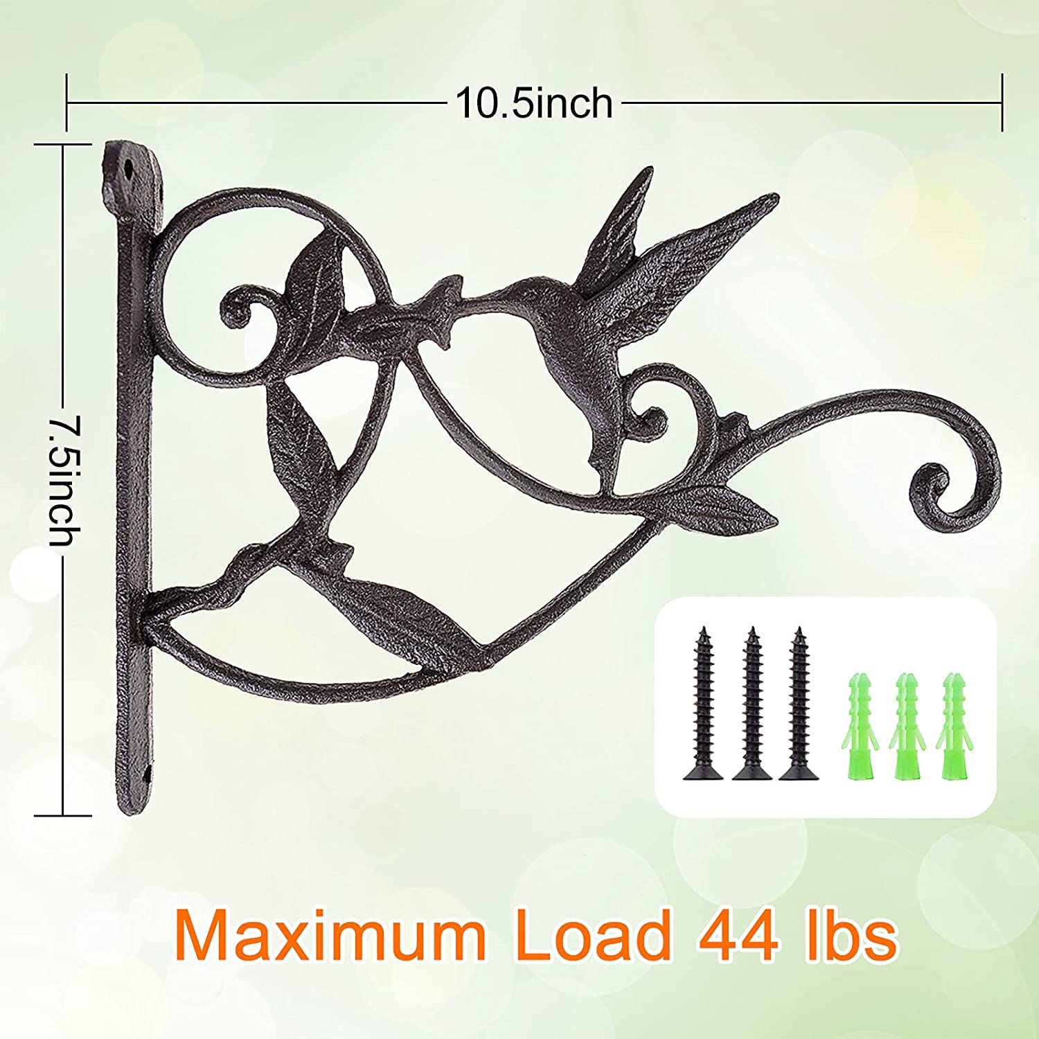 Snapklik.com : Hanging Plant Bracket, Iron Plant Hangers Outdoor ...