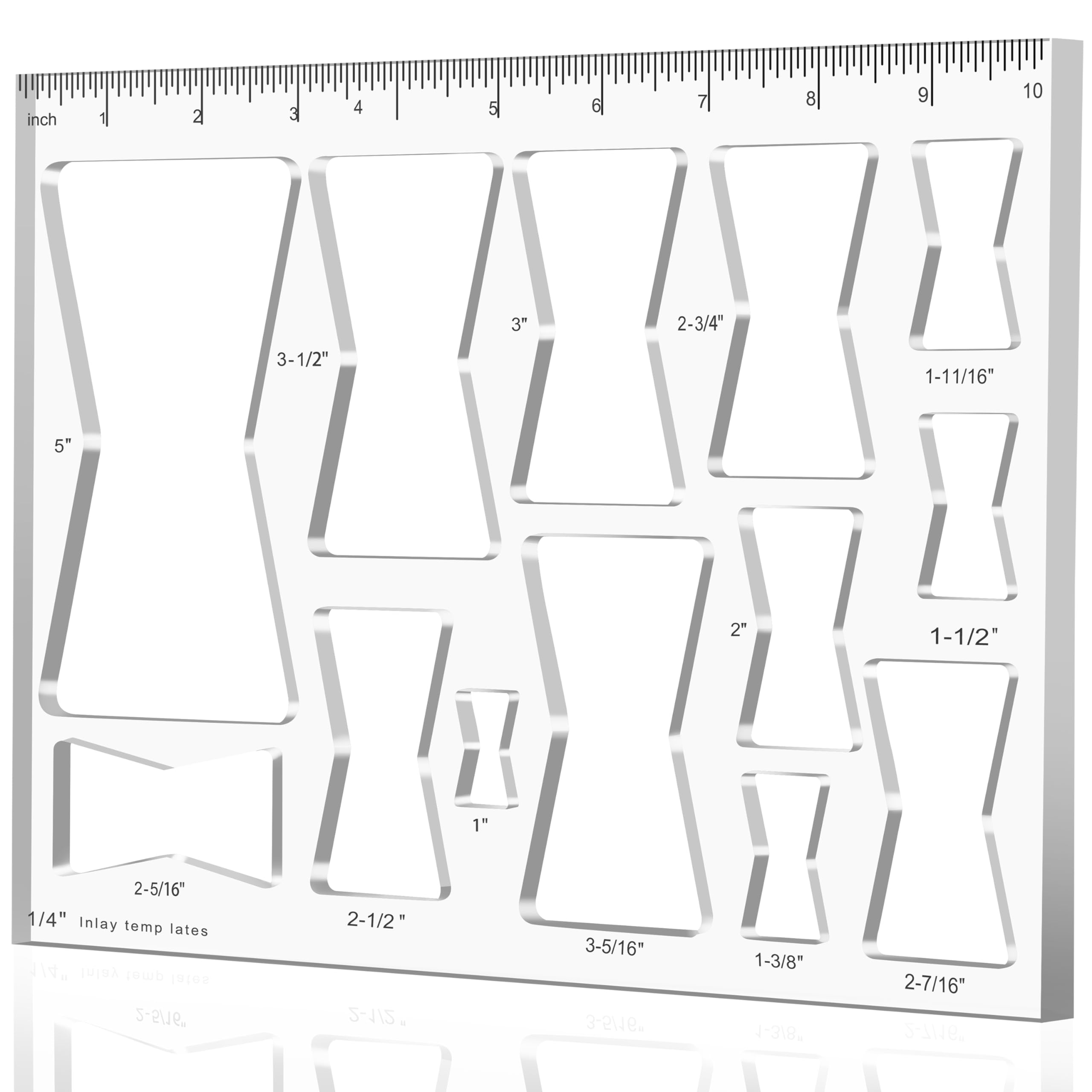 Monliful 13 in 1 Router Template for Woodworking Router Jig Bowtie ...
