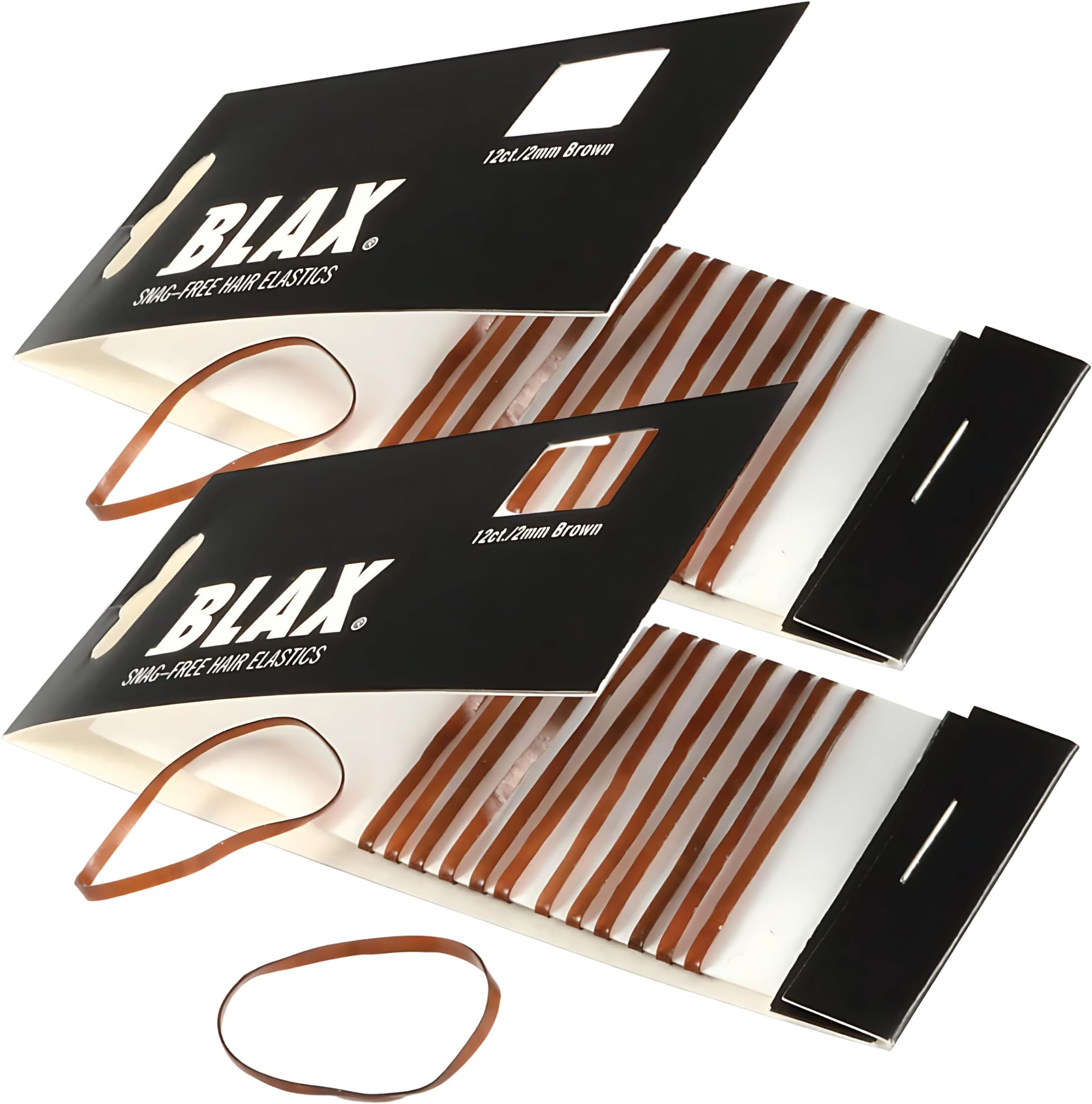 Amazon.com : Blax Brown Hair Elastics – Snag-Free Seamless Hair Ties ...