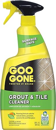 Goo Gone Grout & Tile Cleaner - 28 Ounce - Removes Tough Stains Dirt ...