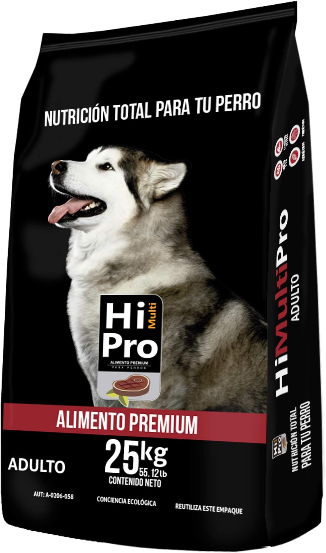 HI MULTI PRO Alimento Premium para Perro Adulto 25kg. con probióticos y ...