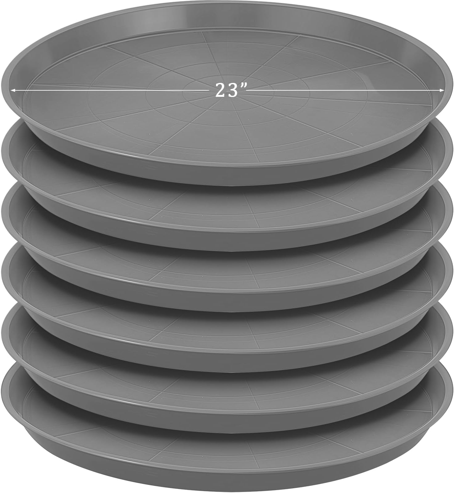 Amazon.com : Eccliy 6 Pack Plastic Plant Saucer Heavy Duty Planter ...