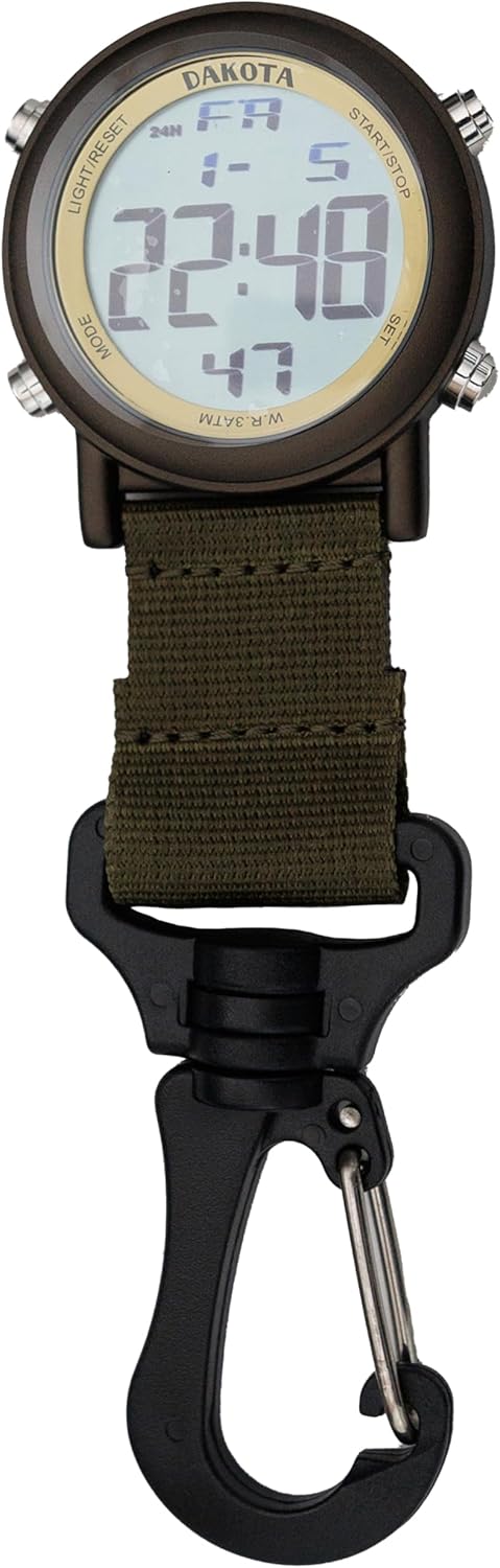 Dakota Light Digital Backpacker, Clip Alarm, Stopwatch, Timer and Dual ...