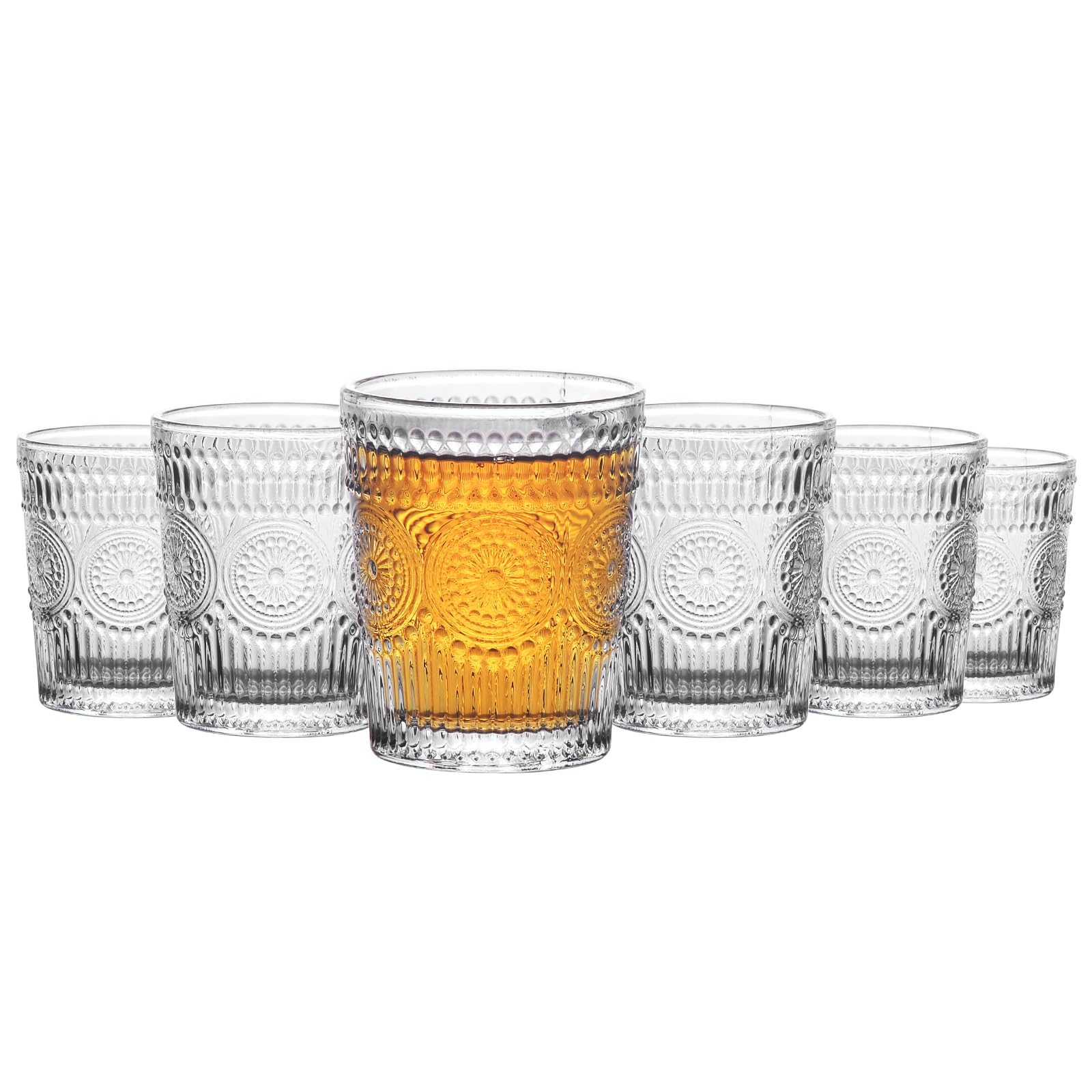 Amazon.com | Jaepsing Shot Glasses, 1.5oz Fancy Shot Glasses set of 6 ...