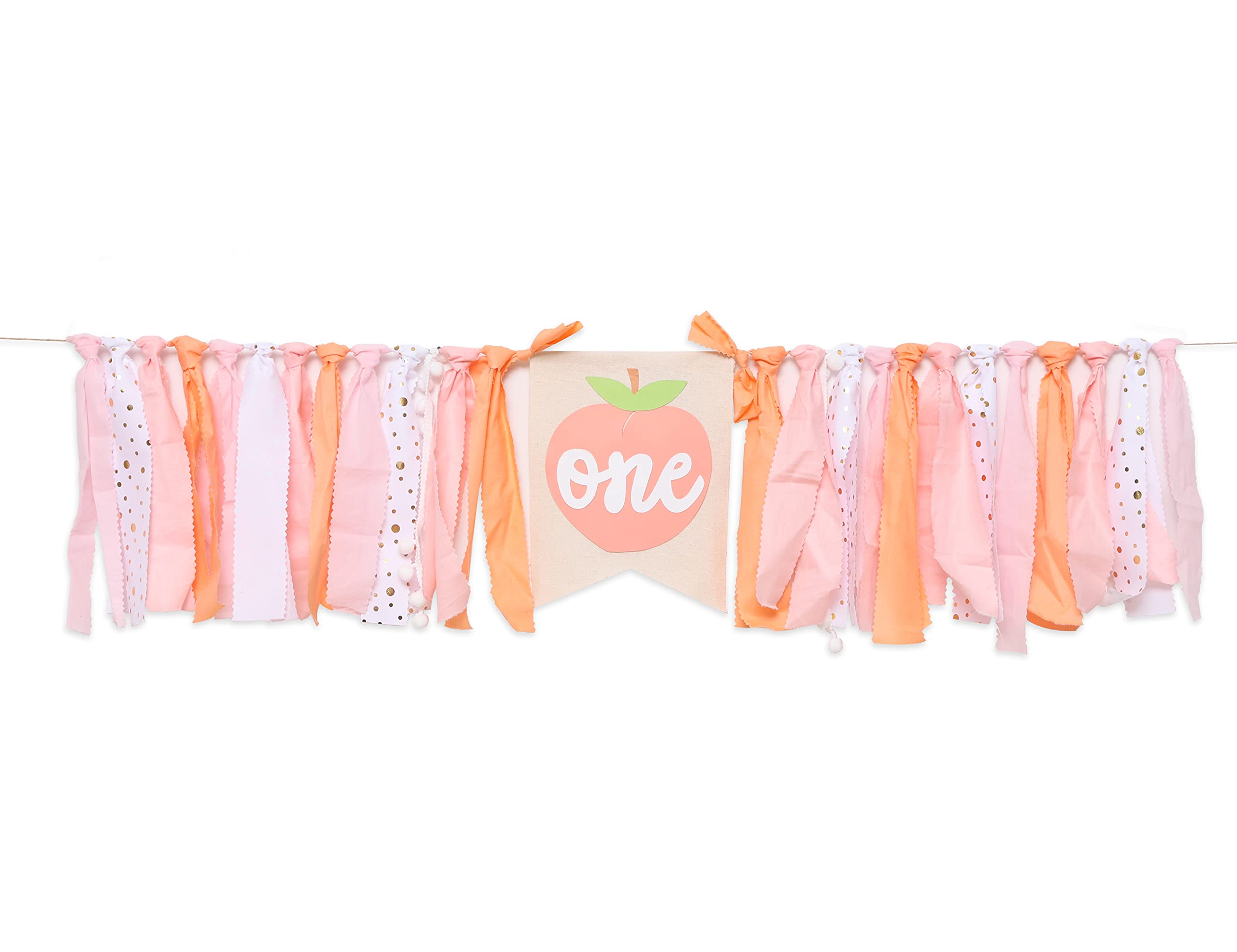 Sweet Peach Highchair Banner for 1st Birthday - Sweet Peach 1st ...