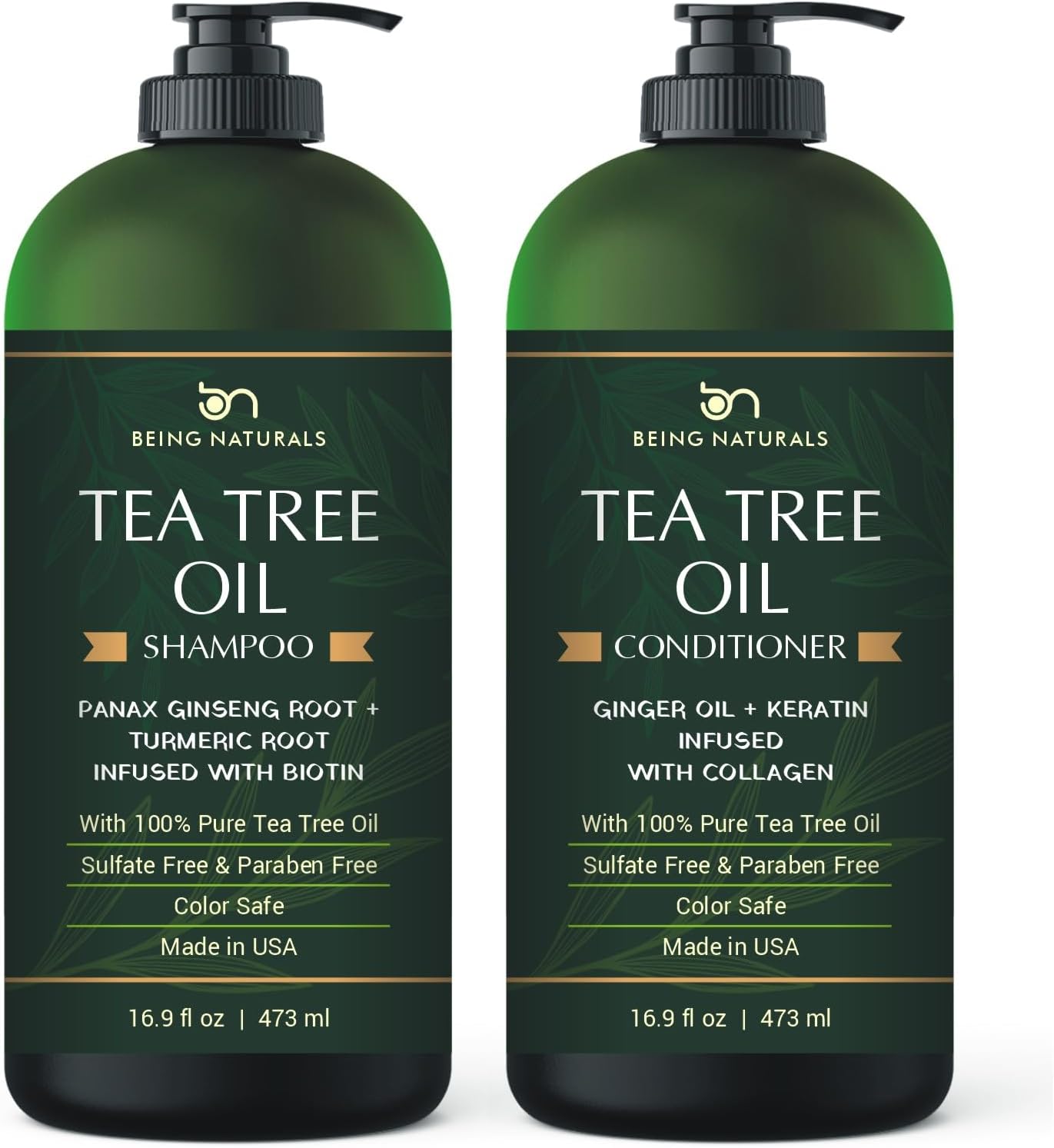 Amazon.com : Botanic Hearth Shampoo and Conditioner Set - with 100% ...