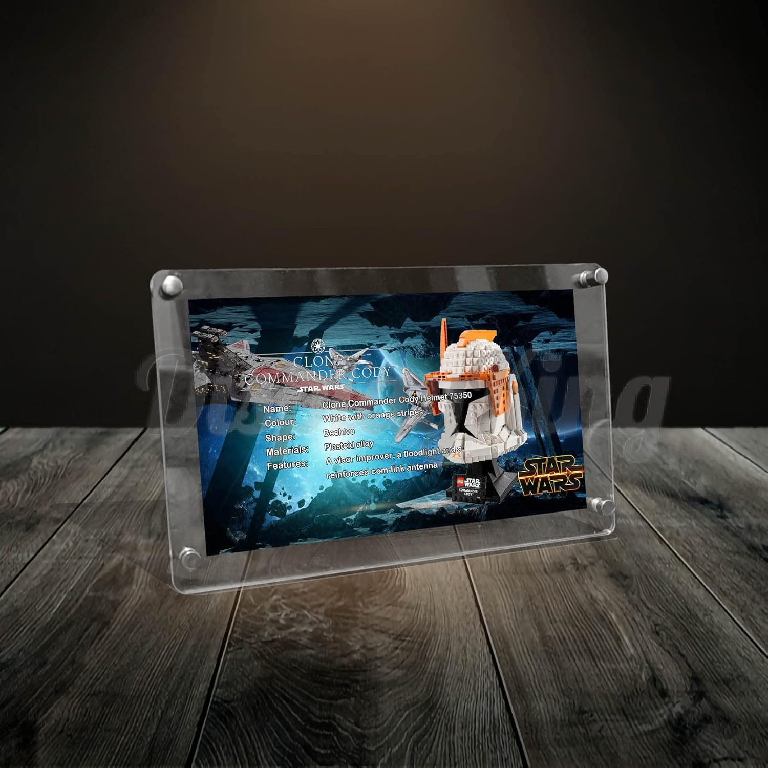 Acrylic Display Photo Frame for Lego Clone Commander Cody Helmet 75350 ...