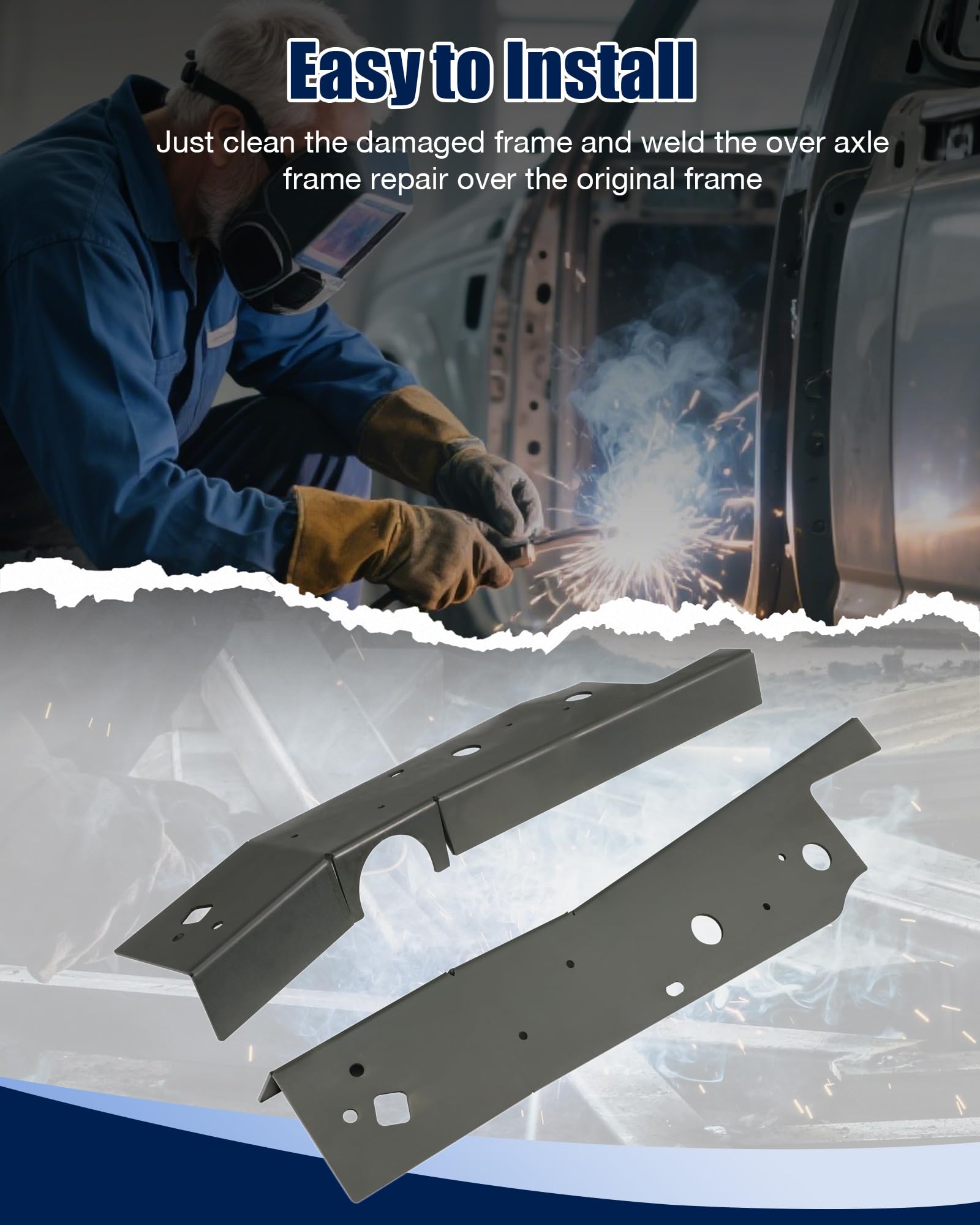 Snapklik.com : Mountainpeak Over Axle Frame Repair Kit Fit For 2004 ...