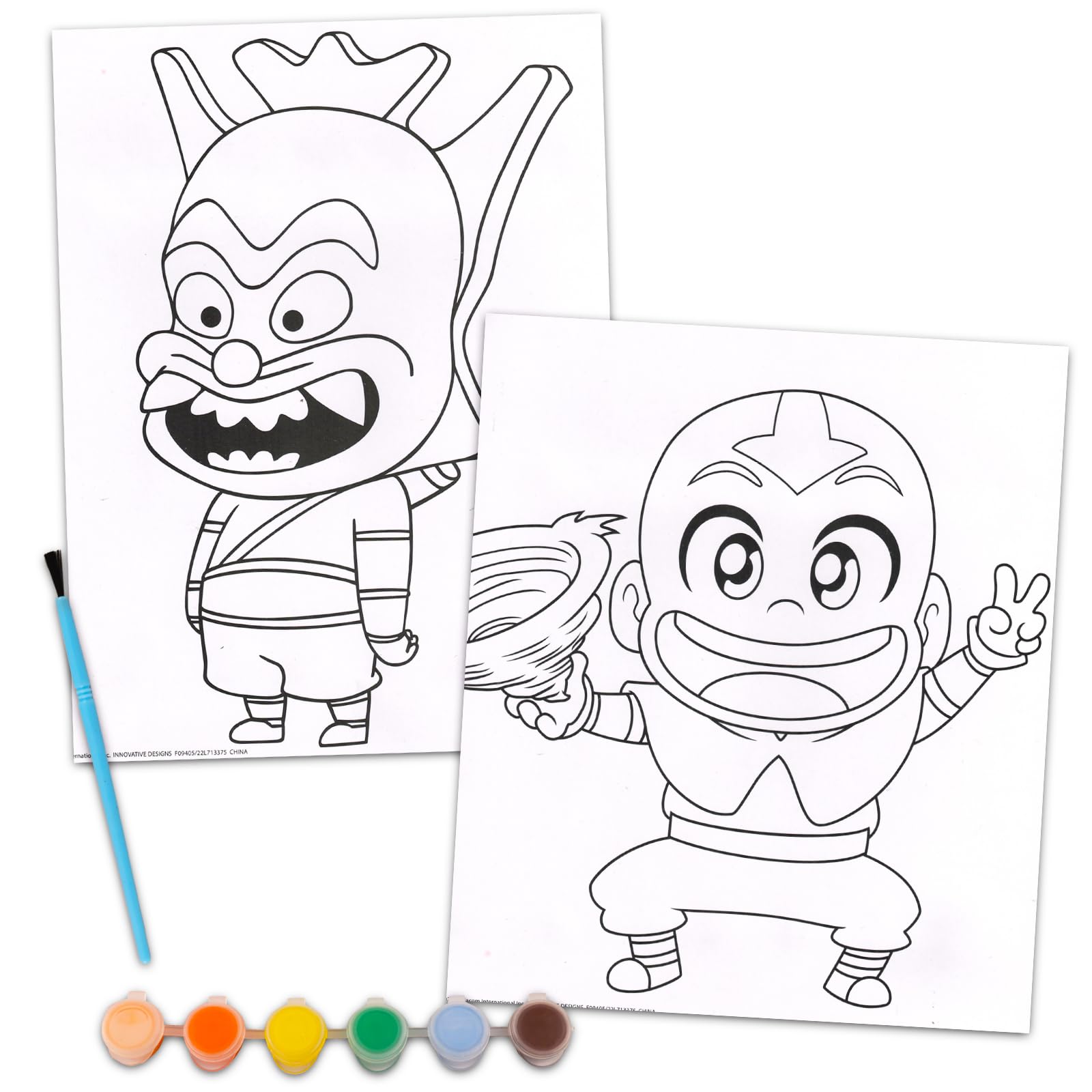 Snapklik.com : Avatar The Last Airbender Paint Posters Set For Kids ...