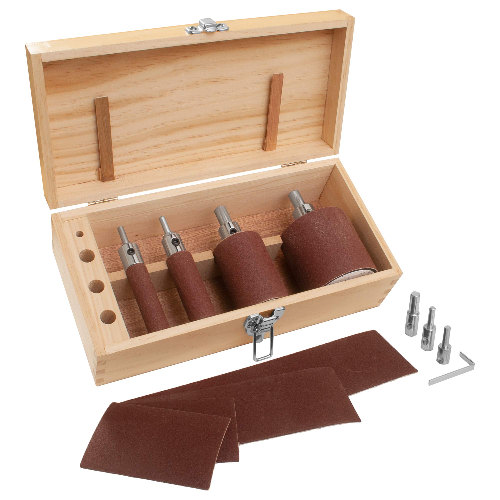 Sleeveless Drum Sanding Set With 4 Sanding Drums 8 Abrasive ...