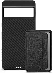 Amazon.com: Mous MagSafe Card Holder Wallet and Pixel 7 Pro Case Carbon Fiber Limitless 5.0 ...