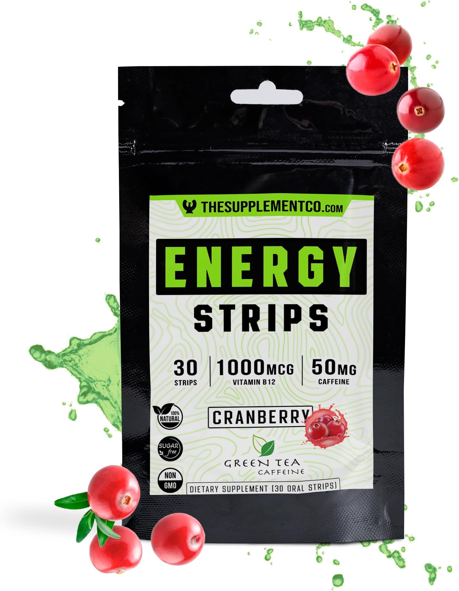 Amazon.com: The Supplement Co Energy Strips - 50 Mg of Caffiene - Quick ...