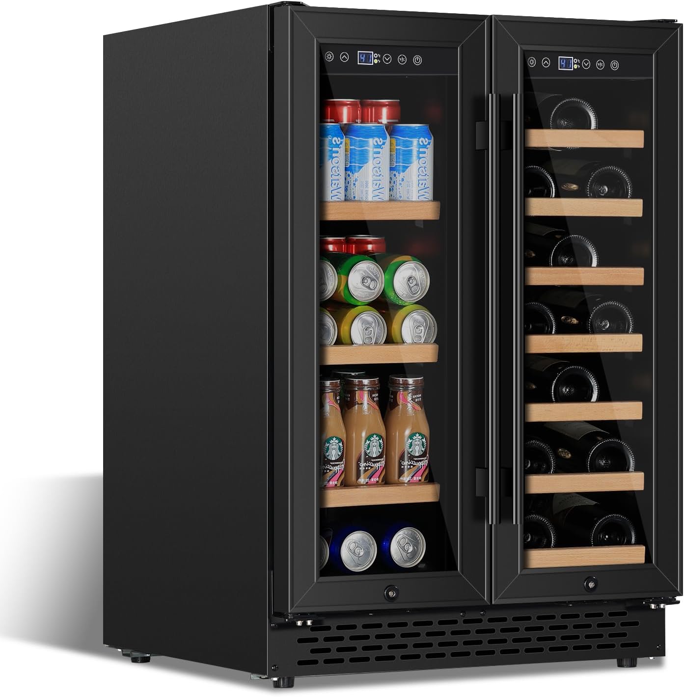 Amazon.com: 24 Inch Wine and Beverage Refrigerator Under Counter, Dual ...
