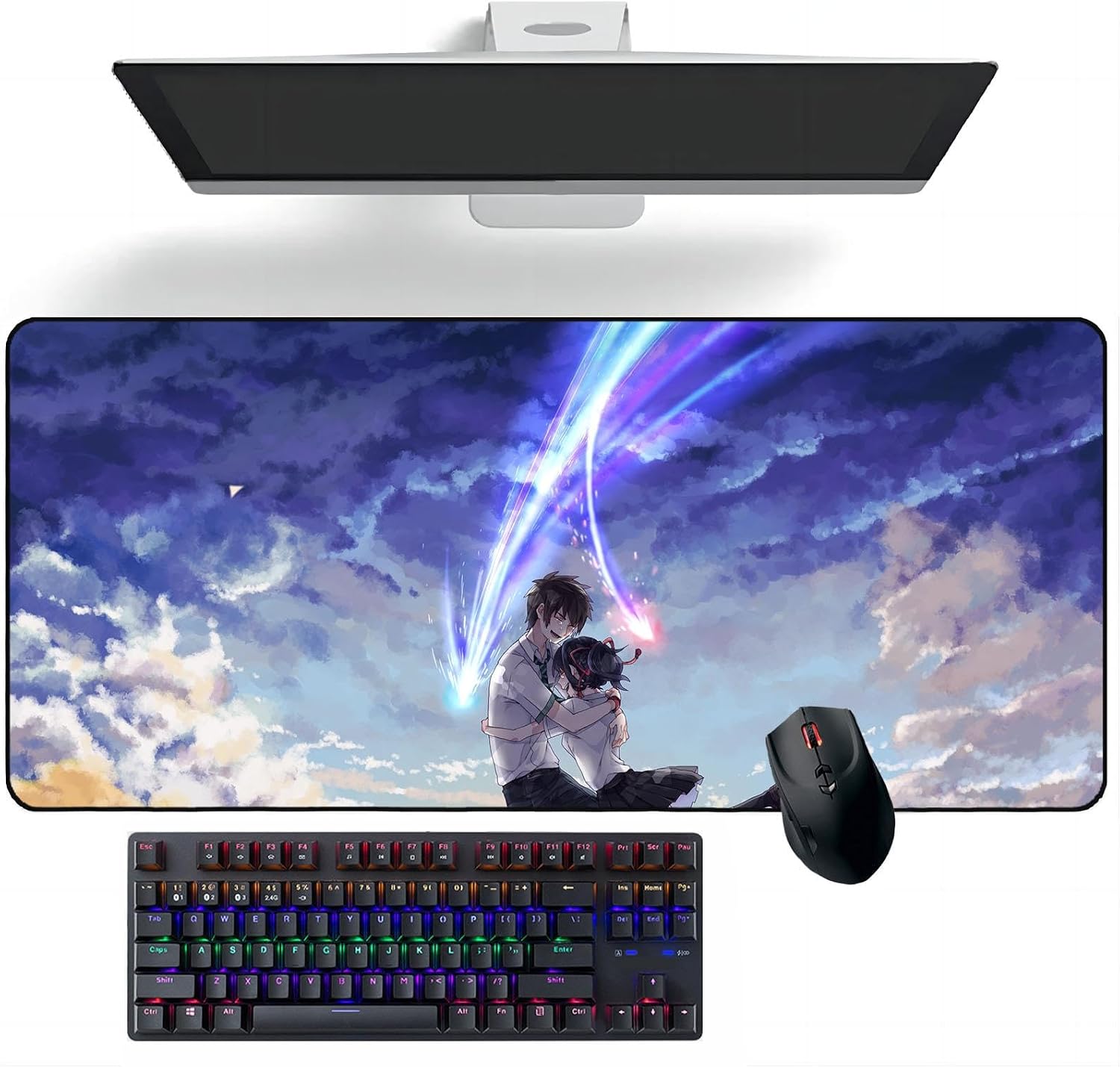 Amazon.com: ZEKYGPP Anime Mouse pad Your Name. Anime Mouse Pads Deskmat ...