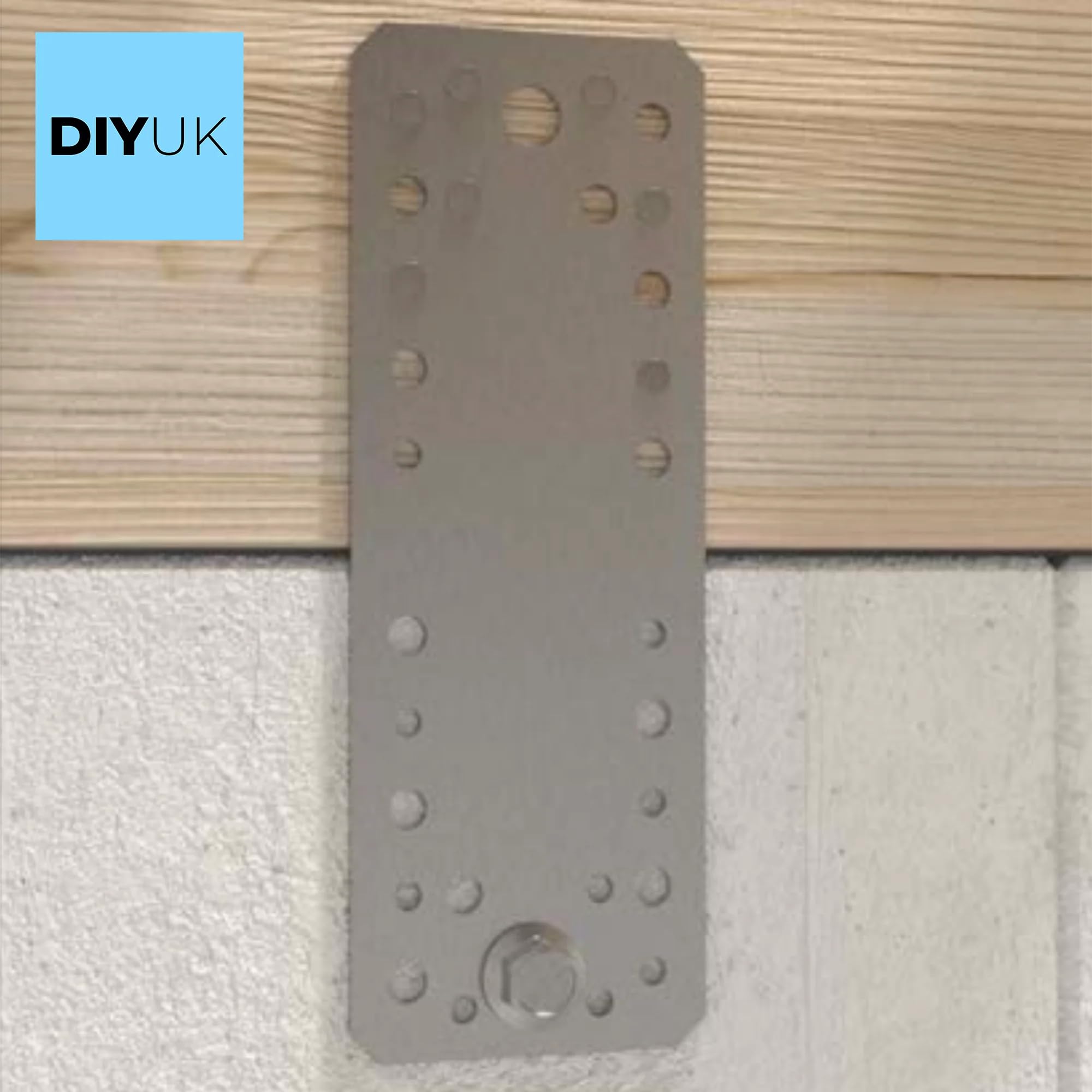 Premium Flat Bracket 2.5mm Galvanised Steel Joining Plate Brackets for ...