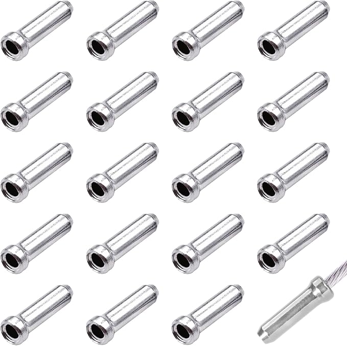 20pcs Bike Cable Ends Brake Cable Ends,Bike Cable End Caps,Cycle Alloy ...