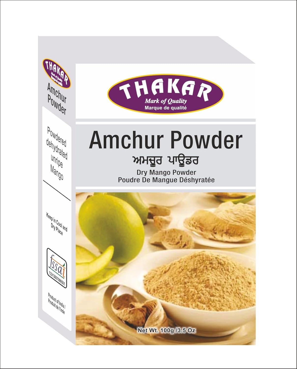 THAKAR Amchur Vegetable Masala Powder 100g | 100% Pure & Natural Dried ...